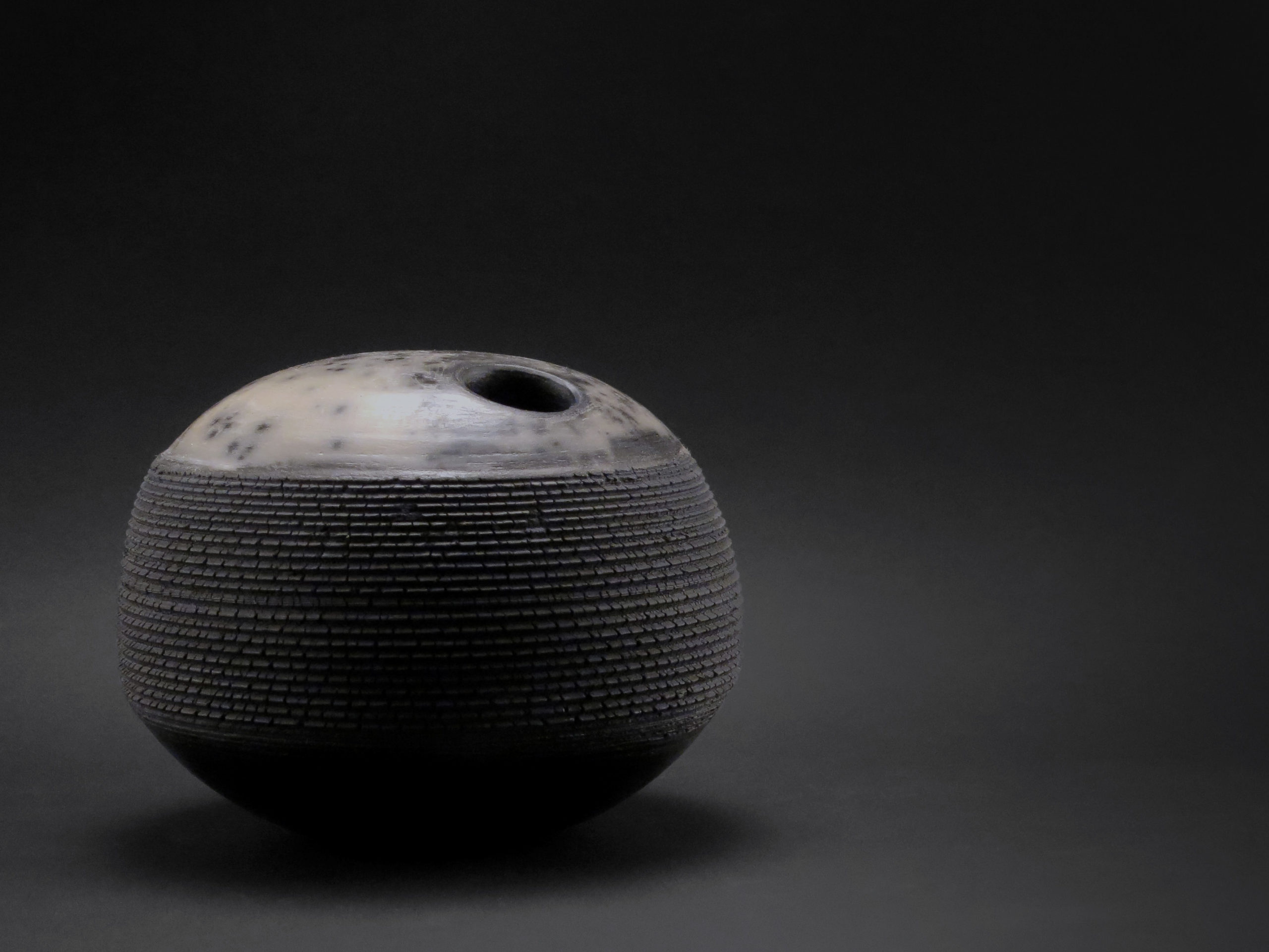 Alien Spaceship • Unique Raku Pottery and Ceramics by Ildikó Károlyi